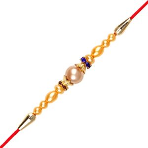 cherkraft pearl rakhi for brother simple rakhi for small bro bhai thread bracelet raksha bandhan