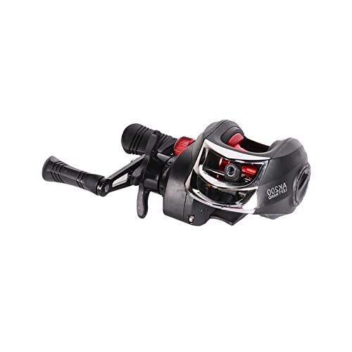 B Baosity Comfortable 2LB Carbon Fiber Drag 7.2:1 Magnetic Brakes Baitcaster Fishing Reel for Outdoor Sea Fishing, Right Hand