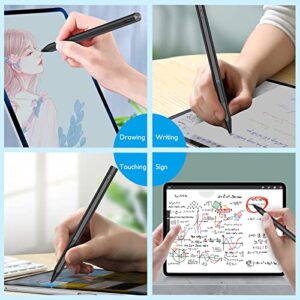 Trakxy Stylus Pen for Surface, Digital Pen Compatible with Microsoft Surface Pro X/9/8/7/6/5/4/3/Surface Laptop 5/4/3/2/1/go 3/2/1/Book 2/1/Studio, Magnetic Adsorption, Palm Rejection Stylus Pen Black