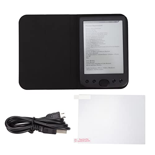 Gaeirt 6in E Book Reader with Case, 800 x 600 HD Ink Screen Ereader 8GB Ebook Reader Supports up to 32GB, Portable E Reader for Reading