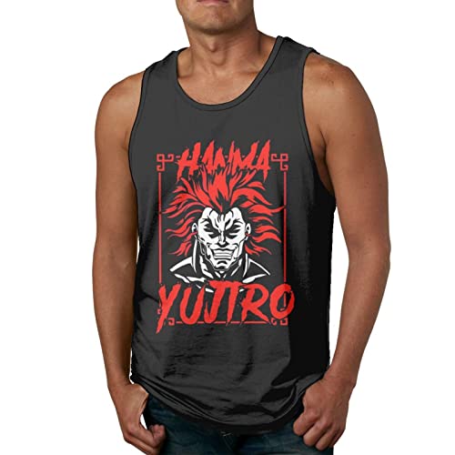 Teenager Youth Kid Anime Baki The Grappler Yujiro Hanma Tank Top Men Summer Cool Clothes Comfort Round Neck Waistcoat Medium