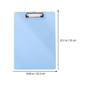 Clipboard 2pcs Clip Boards Plastic Clipboards Paper Clips Nursing Clipboard Paper Clip Holder Paper File Organizer Exam Paper Clips Pencil Sketch Hand Support (Random Color)