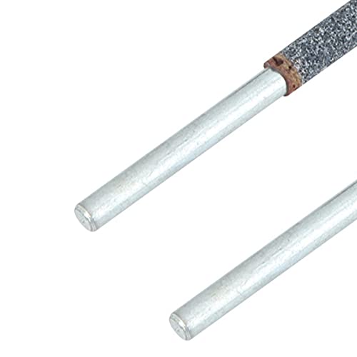 Diamond Chainsaw Sharpener Burr Stone File, 3Pcs 4mm Sharpening Stone, Fit for Any Rotary Tool Power Drill/Hand Drill Attachment, Diamond Chainsaw Sharpener Burr Stone File, 3Pcs 4grinding stone