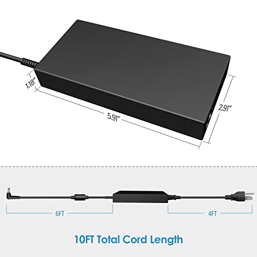 180W MSI Katana Charger Fit for MSI Katana GF66 GF76 Pulse GL66 GL76 WF66 WF76 a17-180p4b 957-15621P-104 Games Laptop Adapter