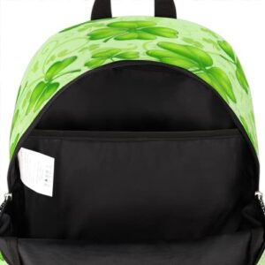 St. Patrick's Day Shamrocks Bookbag School Backpack Teens Girls Boys Schoolbag Shoulder Computer Hiking Gym Travel Casual Travel Daypack