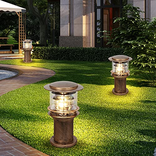 JSBDPHW Outdoor Waterproof Pillar Lamp Simple Modern E27 Column Light Acrylic Lamp Shade Garden Villa Post Light Lawn Floor Lamp Road Landscape Lamp