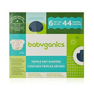 Babyganics Diapers, Size 6, 44 ct, Ultra Absorbent Diapers