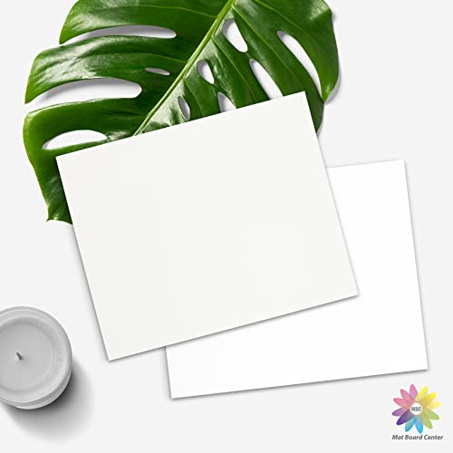 Mat Board Center, 8x10 Picture Backing Board, Uncut Photo Mat Board (Off White, 10 Pack)