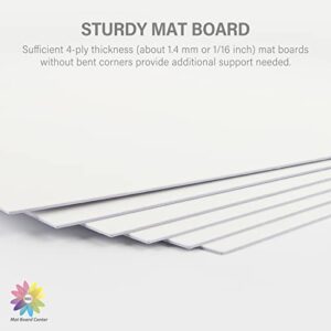 Mat Board Center, 8x10 Picture Backing Board, Uncut Photo Mat Board (Off White, 10 Pack)