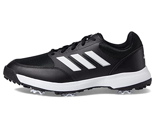 adidas Women's W TECH Response 3.0 Golf Shoe, core Black/FTWR White/Silver met, 7.5