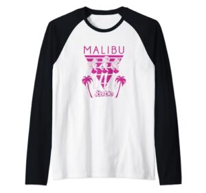 barbie - 80's malibu barbie raglan baseball tee