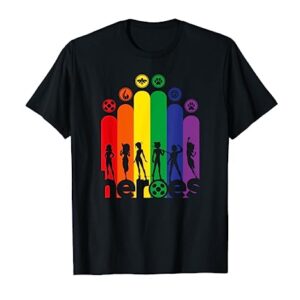 Miraculous Ladybug Rainbow Collection All Heroez T-Shirt