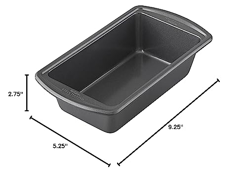 Wilton Advance Select Premium Non-Stick Loaf Pan, 9.25 x 5.25 Inches, Steel, Silver