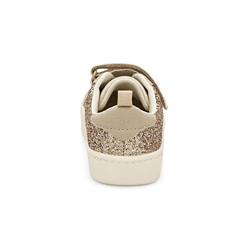 Carter's Girls Perrie Sneaker, Gold, 10 Toddler