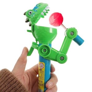 Totority Dinosaur Lollipop Robot, Fashion Dinosaur Shape Robot Cute Lollipop Candy Storage for Kids Girls Toddlers Boys