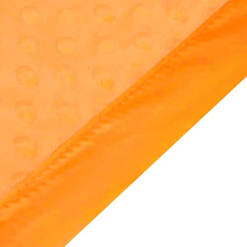 BEILIMU Fox Lovie for Babies Security Blanket Soft Minky Dot Fabric with Silky Satin Backing Baby Snuggle Toy Animal Baby Blanket for Infant and Toddler Orange 14 Inch