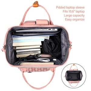 Travel Backpack for Women Laptop Backpack fit 17.3 Inch Notebook, Bookbag School Backpack Womens Backpack Teen Girls with USB Charging Port, Nurse Backpack Teacher Backpack for Work, Travel, Business