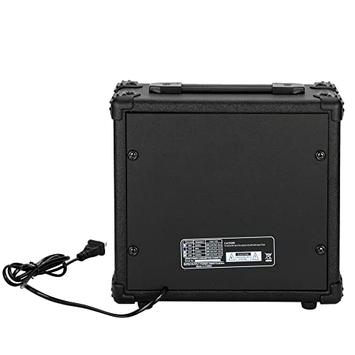 GLARRY Electric Bass Combo Amp, Portable Tube Amp with Headphone MP3 Input, 20W Practice Bass Guitar Amplifier Speaker Accessories with Bass, Volume, Treble, and Middle Controls