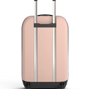 Rollink Flex Vega Cabin Fully Collapsible Suitcase - Hardshell, Silent, Coated Wheels for Smooth Gliding, Scratch, Water & Impact Resistant, Carry-On 21-Inch (10.5 Gal packing volume), Rose Smoke