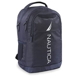 nautica backpack, navy, 18"