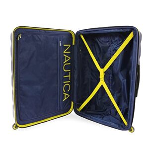 Nautica Lightview 3pc Hardside Luggage Set, Navy/Yellow