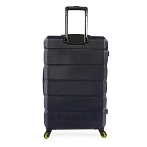 Nautica Lightview 3pc Hardside Luggage Set, Navy/Yellow