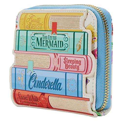 Loungefly Disney Princess Books Classic Zip Around Wallet Disney Princess One Size