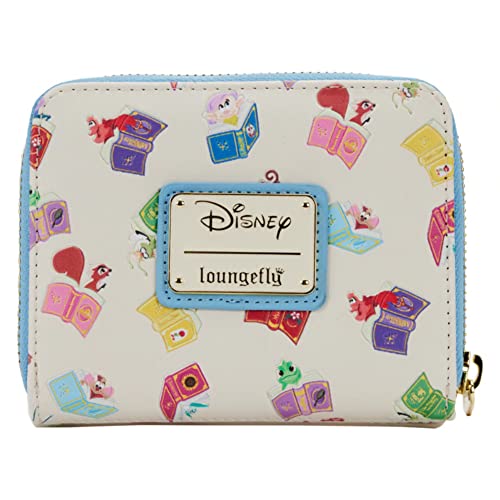 Loungefly Disney Princess Books Classic Zip Around Wallet Disney Princess One Size