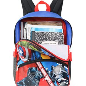 Marvel Avengers Backpack with Lunch Bag (One Size, Heroes)