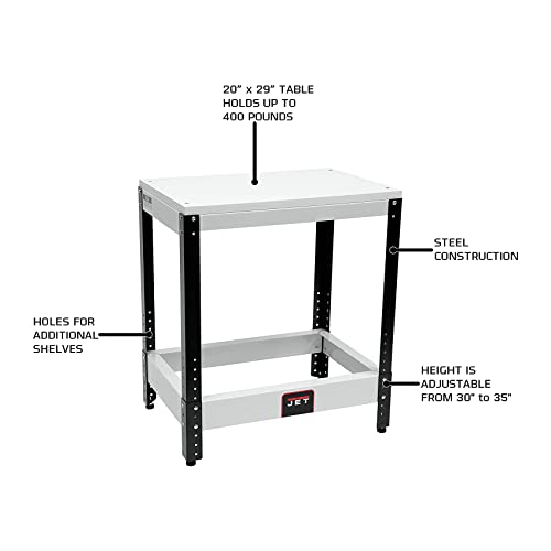 JET JJ-6HHBT, 6-Inch Helical Head Benchtop Jointer (718600) and Universal Benchtop Machine Table (728100)