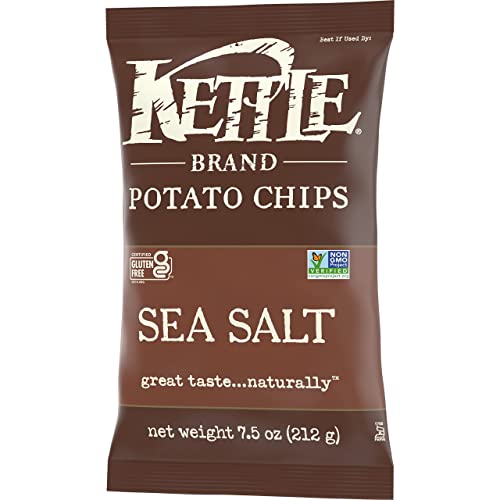 Kettle Brand Sea Salt Kettle Potato Chips, 7.5 Oz