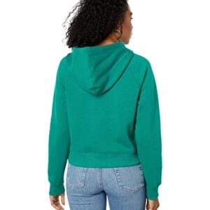 Tommy Hilfiger Women's Everyday Fleece Graphic Hoodie Sweatshirt, Kelly Green, Medium