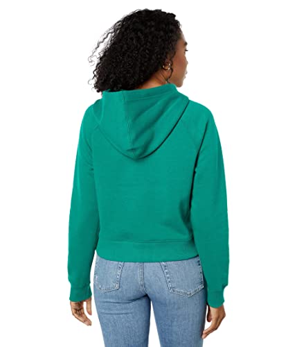 Tommy Hilfiger Women's Everyday Fleece Graphic Hoodie Sweatshirt, Kelly Green, Medium