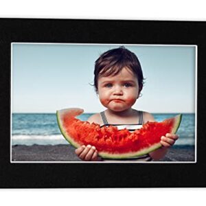 16x20 Mat for 11x14 Photo - Precut Black with Black Core Picture Matboard for Frames Measuring 16 x 20 Inches - Bevel Cut Matte to Display Art Measuring 11 x 14 Inches - Acid Free Pack of 100 MATS