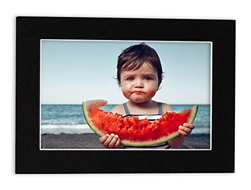 16x20 Mat for 11x14 Photo - Precut Black with Black Core Picture Matboard for Frames Measuring 16 x 20 Inches - Bevel Cut Matte to Display Art Measuring 11 x 14 Inches - Acid Free Pack of 100 MATS