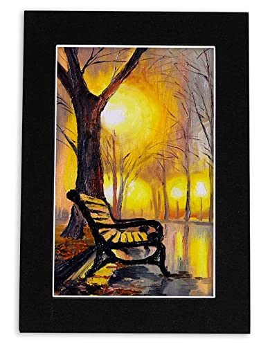 16x20 Mat for 11x14 Photo - Precut Black with Black Core Picture Matboard for Frames Measuring 16 x 20 Inches - Bevel Cut Matte to Display Art Measuring 11 x 14 Inches - Acid Free Pack of 100 MATS