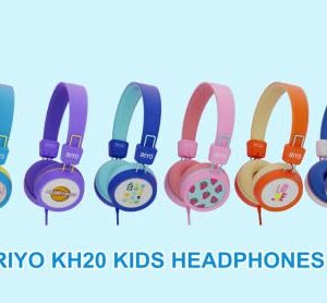 RIYO KH20 Kids Headphones with HD Microphone Compatible with Phones/laptops/Tablets/Computers and Gaming Devices (Sky Blue)