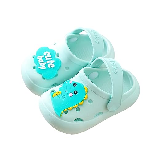 Lymeral Kids Boys Girls Clogs, Breathable Slides Sandals Beach Slipper, Slip on Water Shoes, Blue, 9-10T