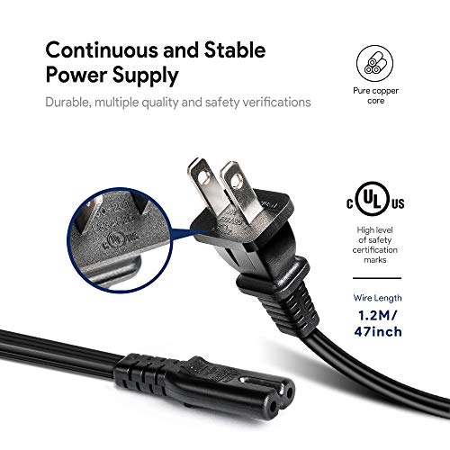 HKY 12V AC Adapter Charger Compatible with Sony Playstation VR Virtual Reality Headset Sony PS4 Playstation 4 PSVR2 PSVR Power Cord Replacement ADP-36NH A CUH-ZAC1 CUH-ZVR2 Power Supply Adapter