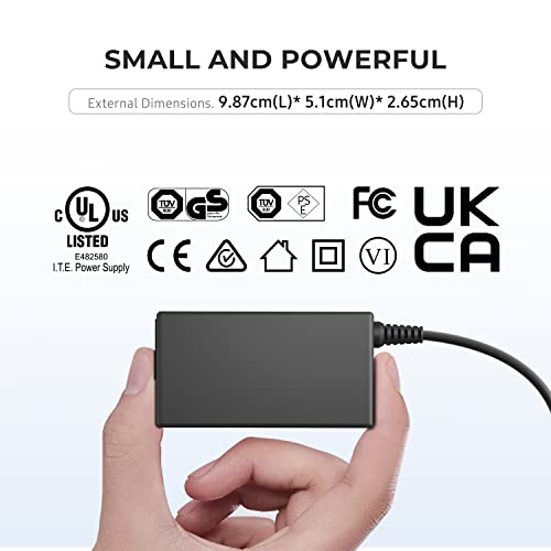 HKY 12V AC Adapter Charger Compatible with Sony Playstation VR Virtual Reality Headset Sony PS4 Playstation 4 PSVR2 PSVR Power Cord Replacement ADP-36NH A CUH-ZAC1 CUH-ZVR2 Power Supply Adapter