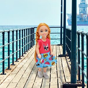 NOKUTIP 14 PCS Chelsea 4.5 inch Dolls Clothes and Accessories 11 Pieces Girl Clothes and 3 Girl Shoes