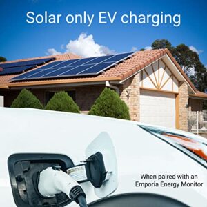 EMPORIA EV Charger Level 2, 48 amp Indoor/Outdoor Electric Car Charger, NEMA 14-50 EV Charger Plug or Hardwired, UL/Energy Star WiFi Enabled EVSE Level 2 Charger, 24ft Cable - 240v Level 2 EV Charger