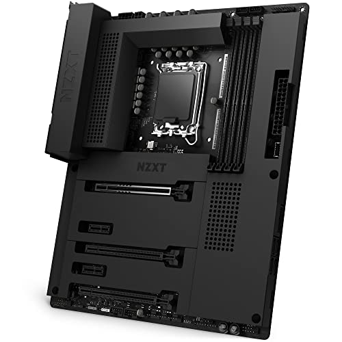 NZXT N7 Z690 Motherboard - N7-Z69XT-B1 - Intel Z690 chipset (Supports 12th Gen CPUs) - ATX Gaming Motherboard - Integrated I/O Shield - WiFi 6E connectivity - Bluetooth V5.2 - Black