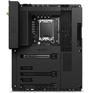 NZXT N7 Z690 Motherboard - N7-Z69XT-B1 - Intel Z690 chipset (Supports 12th Gen CPUs) - ATX Gaming Motherboard - Integrated I/O Shield - WiFi 6E connectivity - Bluetooth V5.2 - Black