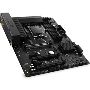 NZXT N7 Z690 Motherboard - N7-Z69XT-B1 - Intel Z690 chipset (Supports 12th Gen CPUs) - ATX Gaming Motherboard - Integrated I/O Shield - WiFi 6E connectivity - Bluetooth V5.2 - Black