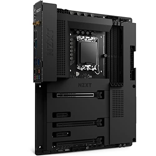 NZXT N7 Z690 Motherboard - N7-Z69XT-B1 - Intel Z690 chipset (Supports 12th Gen CPUs) - ATX Gaming Motherboard - Integrated I/O Shield - WiFi 6E connectivity - Bluetooth V5.2 - Black