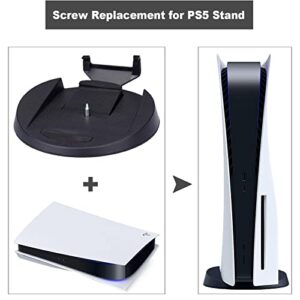 IKPEK 3Pcs Vertical Stand Holder Bottom Screw Fixing Screws for PS5 Console Stand Support Screws (Sliver - 3 Pcs)