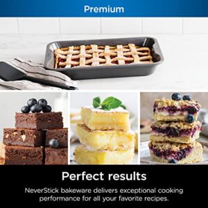 Ninja B30613 Foodi NeverStick Premium 9 inch x 13 inch Cake Pan, Nonstick, Oven Safe up to 500⁰F, Dishwasher Safe, Grey