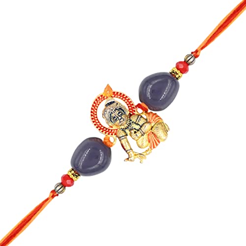 TRIYASHH Balkrishna Rakhi Beads Design Rakhi for Brother Raksha Bandhan Rakhi Handmade Rakhi (D1)