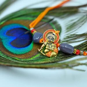 TRIYASHH Balkrishna Rakhi Beads Design Rakhi for Brother Raksha Bandhan Rakhi Handmade Rakhi (D1)